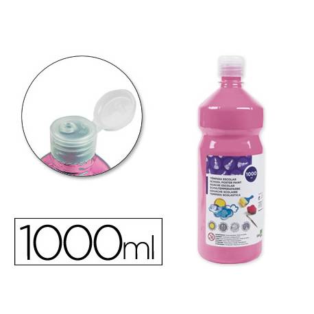 Tempera Liderpapel color rosa 1000 cc (59219) - Materialescolar.es