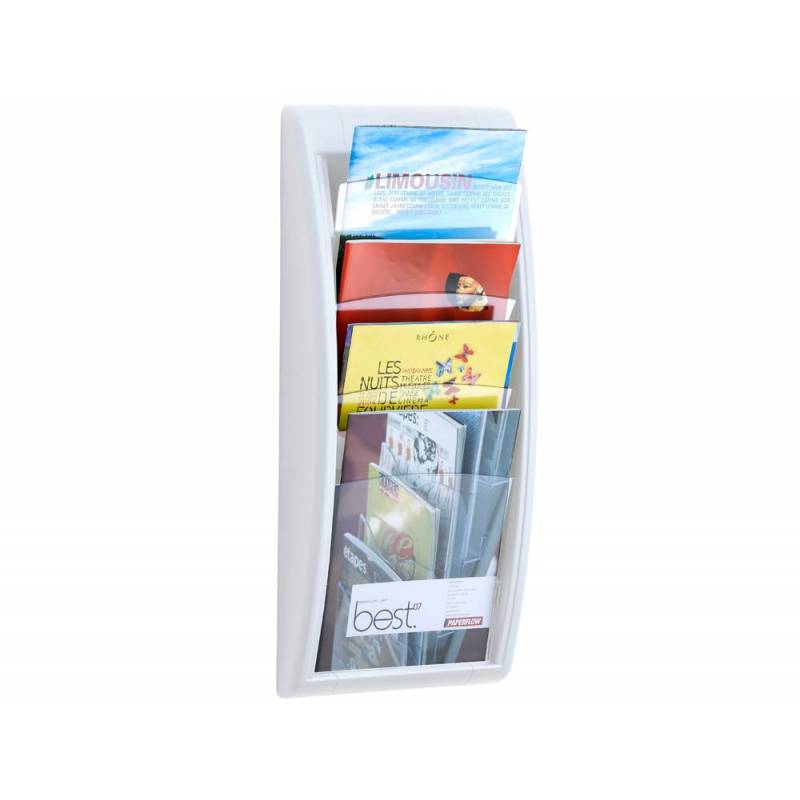 Expositor mural Fast-Paperflow plastico color blanco (76114)
