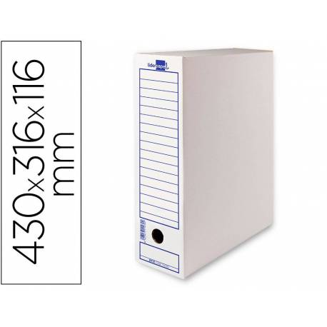 Cajas de archivo definitivo marca Liderpapel carton (15372)