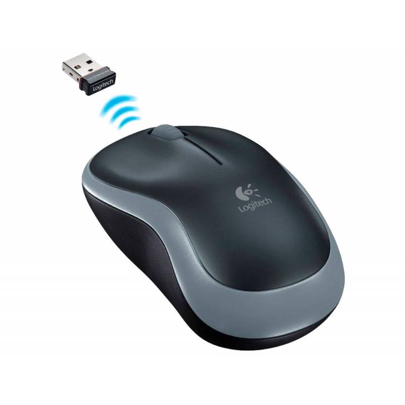 Raton Logitech M185 Nano Inalambrico color Gris (155119)