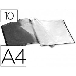 Carpeta escaparate con 30 fundas Beautone negro (23036)